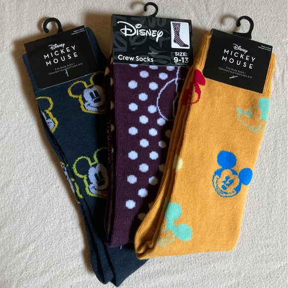 Disney | Accessories | Disney Sock Bundle Mini Mouse And Mickey Mouse ...